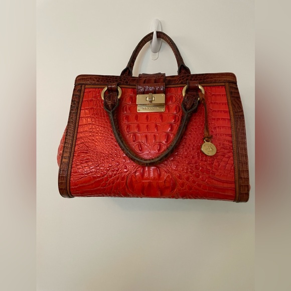 Brahmin | Bags | Brahmin Annabelle Satchel In Tricolor Euc | Poshmark